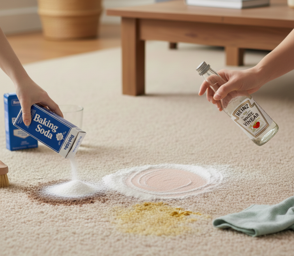 How to Clean Carpet Stains with Baking Soda